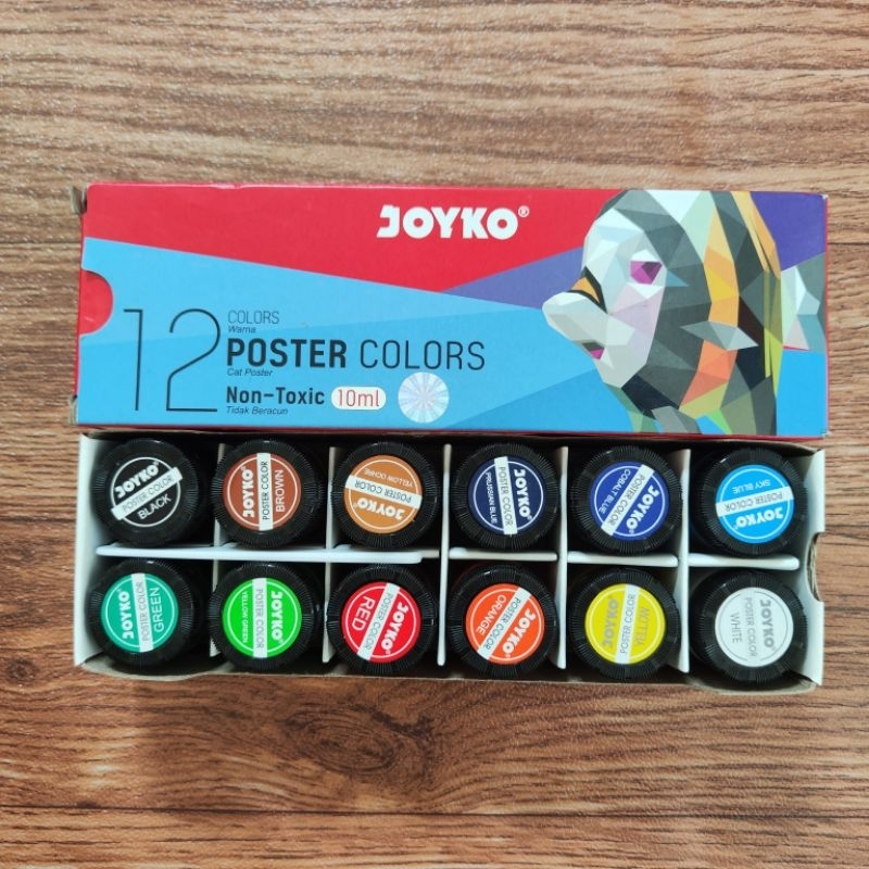 Jual joyco poster colors 12 warna / Cat Poster / Poster Color Colour ...
