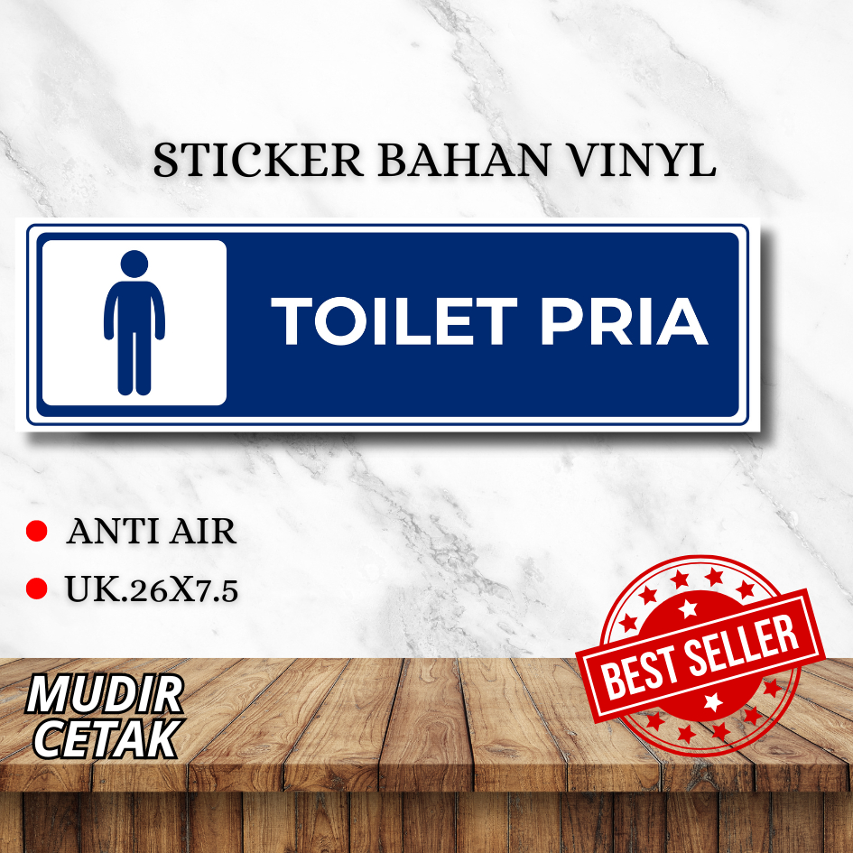 Jual Stiker Toilet Pria / Stiker Kamar Mandi pria / Stiker Kamar Mandi ...