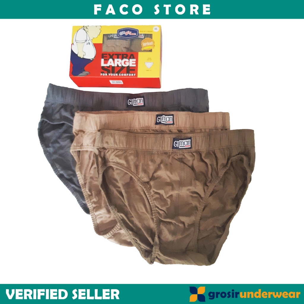 Jual F01 - [1 BOX] Celana Dalam Pria Extra Large GT MAN Sempak Laki ...