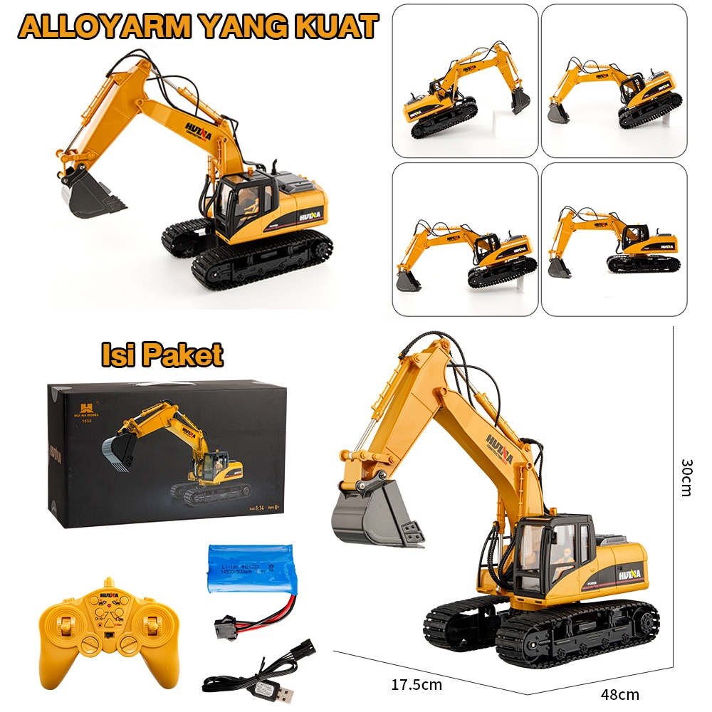 Jual WETECH 2.4Ghz Excavator Remote Control Set 15 Channel Besar Mainan ...