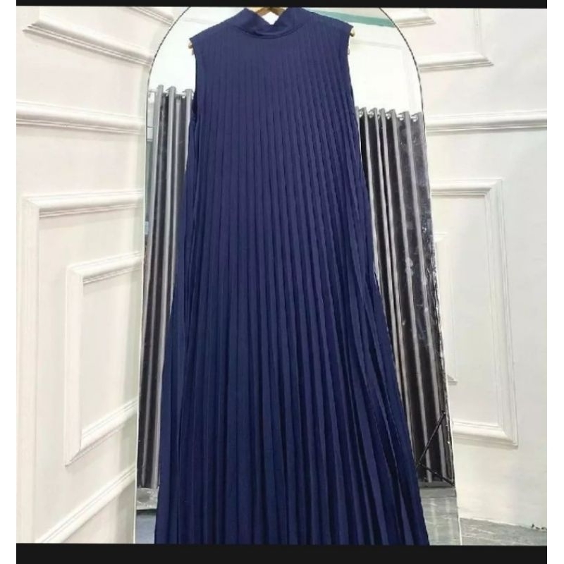 Jual Dress plisket premium / Inner dress plisket / gamis plisket payung ...