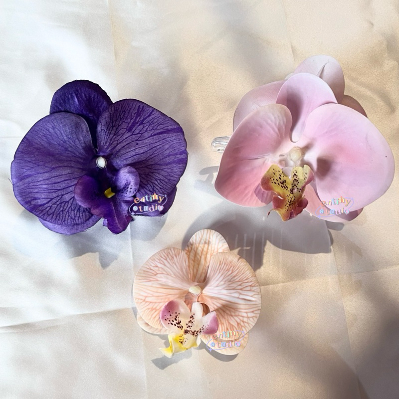 Jual Orchid Hair Clip | Jepitan Rambut Bunga Anggrek | Matching ...