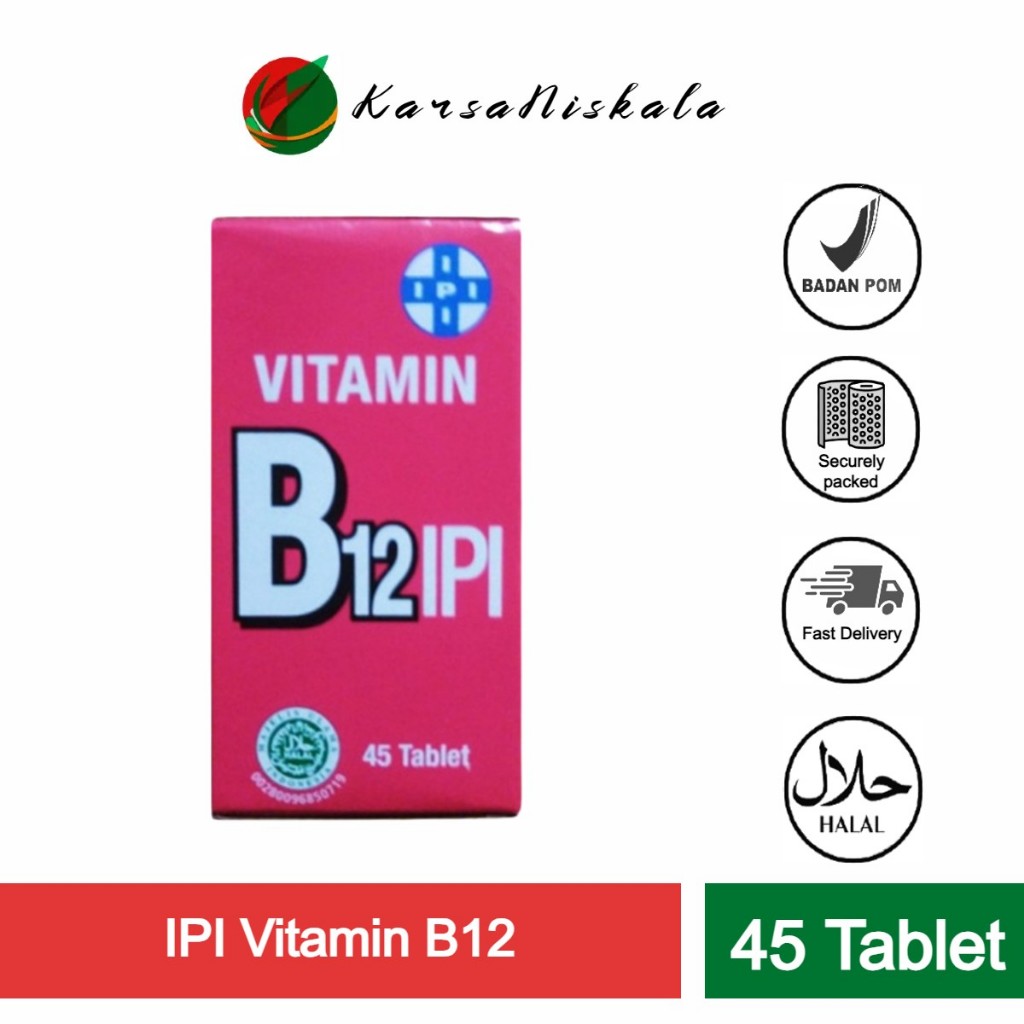 Jual Vitamin IPI B 12 isi 45 Tablet / Pcs B12 | Shopee Indonesia