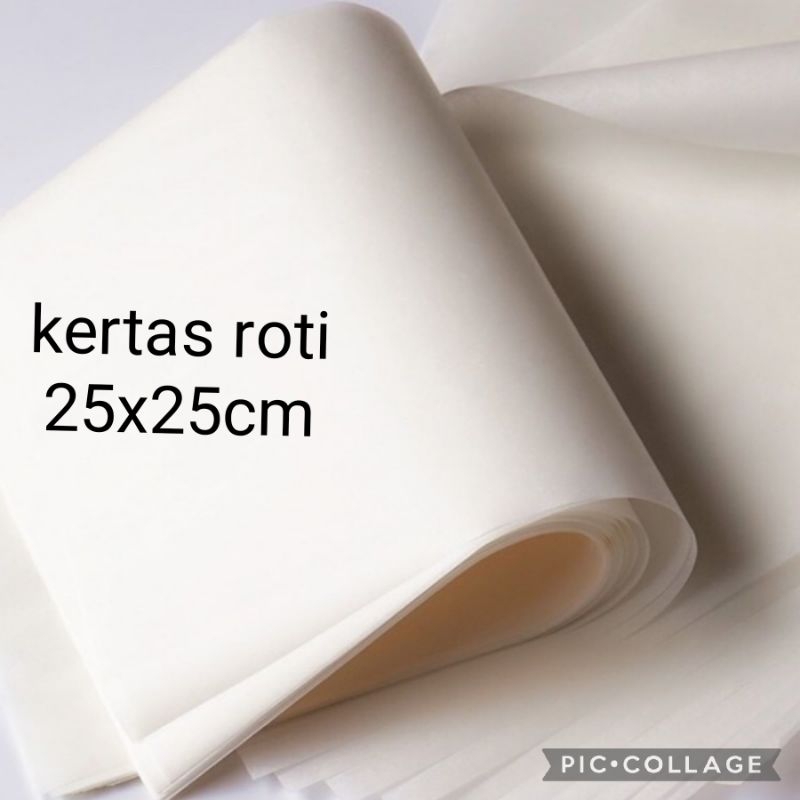 Jual Promo!! 50pcs Kertas Roti ukuran 25x25cm | Shopee Indonesia