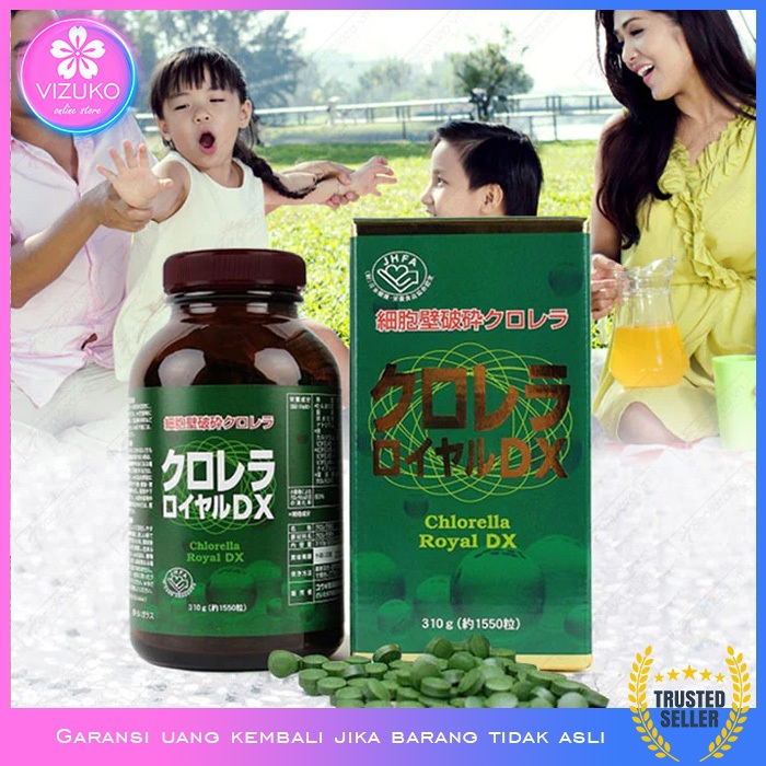 Jual Chlorella Royal DX 1550 Tab Detox Anti Oxidant - Original Japan ...
