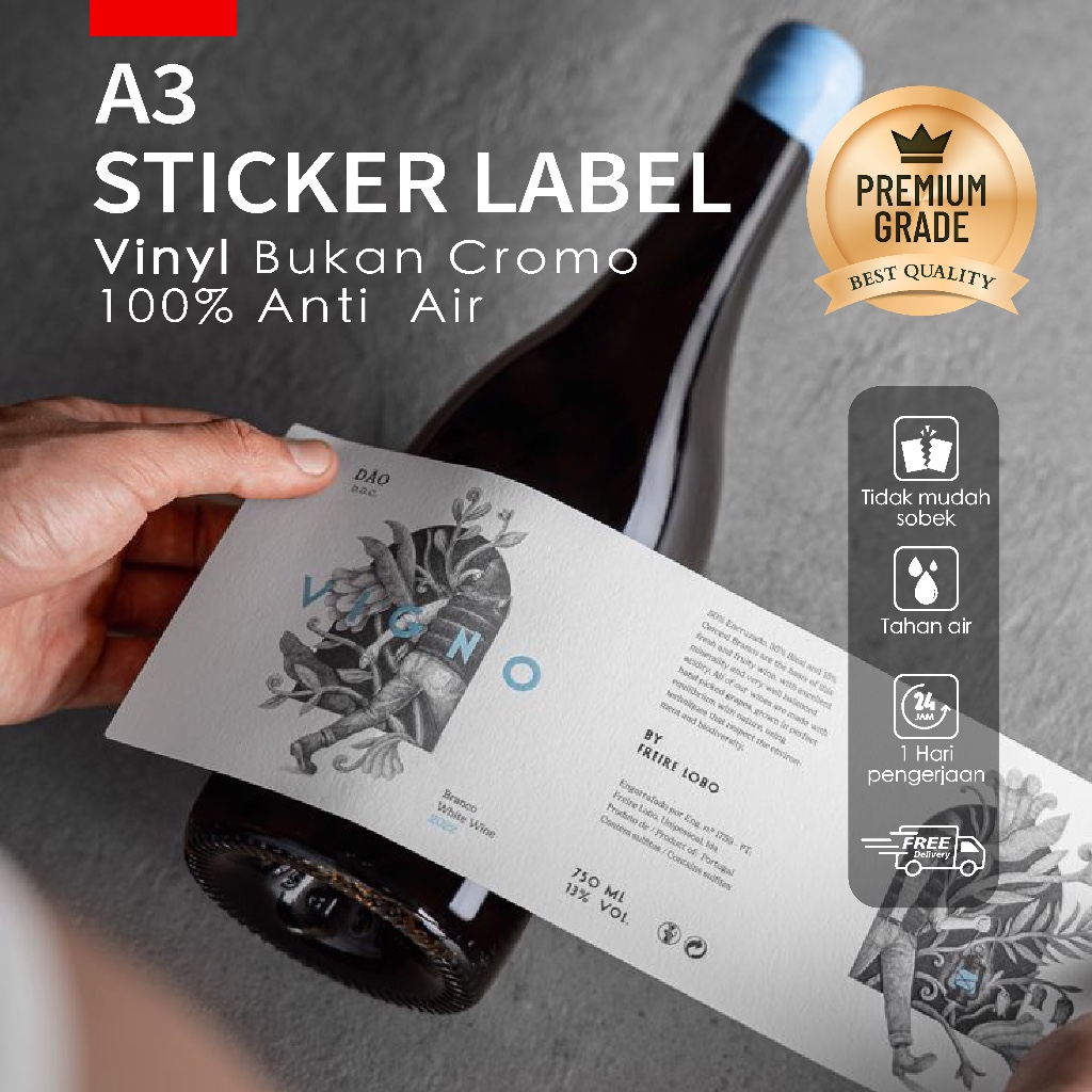 Jual Custom Sticker Vinyl / Cetak Sticker Label / Sticker Anti Air ...
