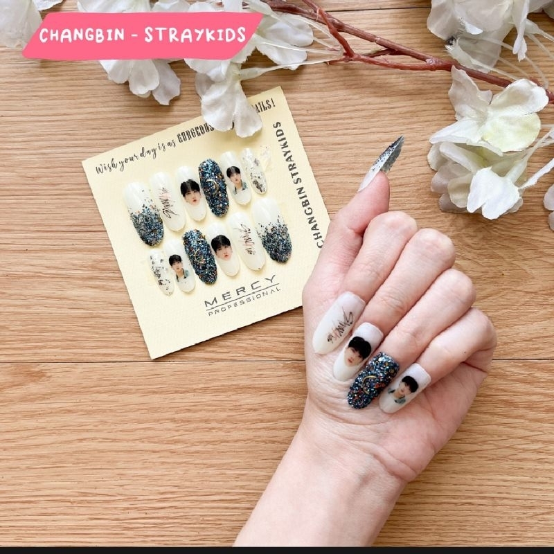 Jual NAIL ART 2D NCT EXO TXT SEVENTEEN TREASURE STRAYKIDS BTS KPOP ...