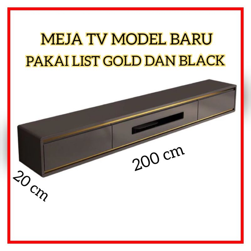 Jual Rak tv Meja tv gantung minimalis Tempel Dinding melayang | Shopee ...