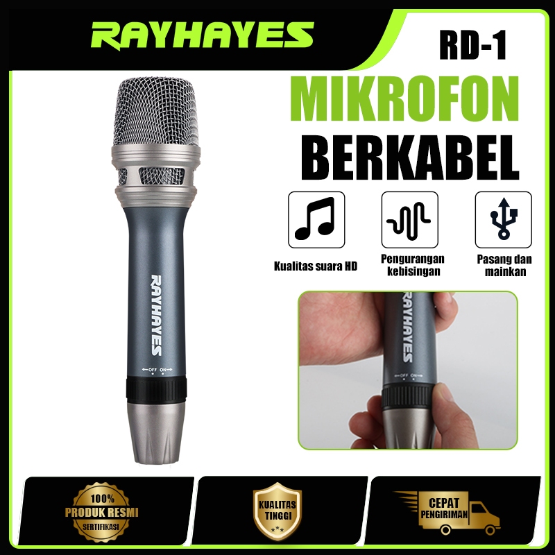 Jual RAYHAYES mic kabel Mikrofon Dinamis Vokal Microphone Berkabel ...
