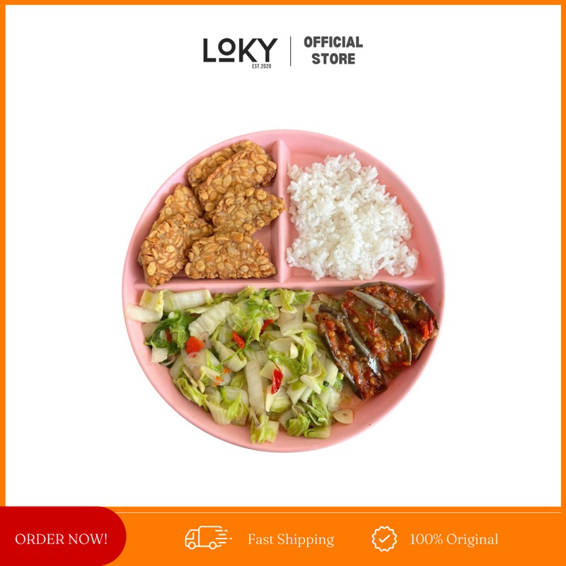 Jual Piring Diet Piring 3 sekat | Shopee Indonesia