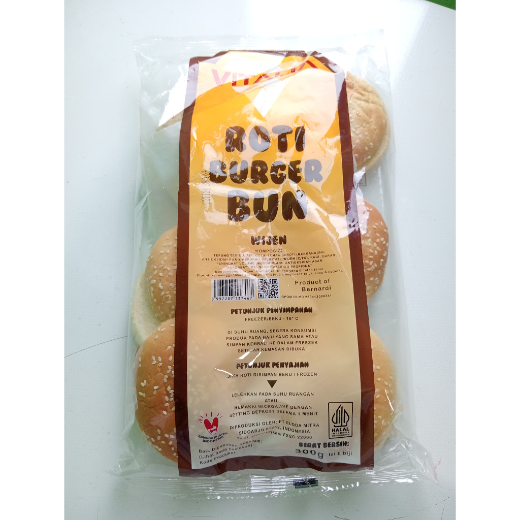 Jual Vitalia roti burger bun wijen isi 6pcs | Shopee Indonesia