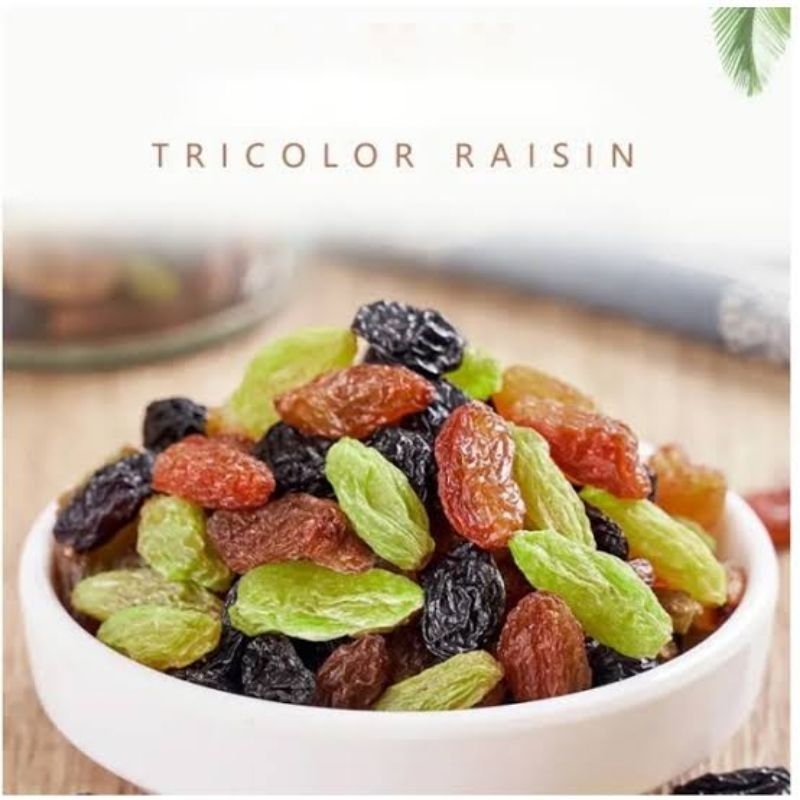 Jual Tricolor dark golden green raisin kismis hijau hitam kuning ...
