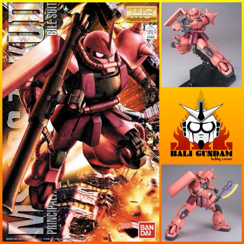 Jual MG 1/100 MS-06S ZAKU II COMMANDER TYPE (CHAR AZNABLE CUSTOM) VER ...