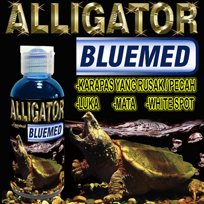 Jual ALLIGATOR BLUEMED OBAT PENGHILANG WHITE SPOT JAMUR MATA KATARAK ...