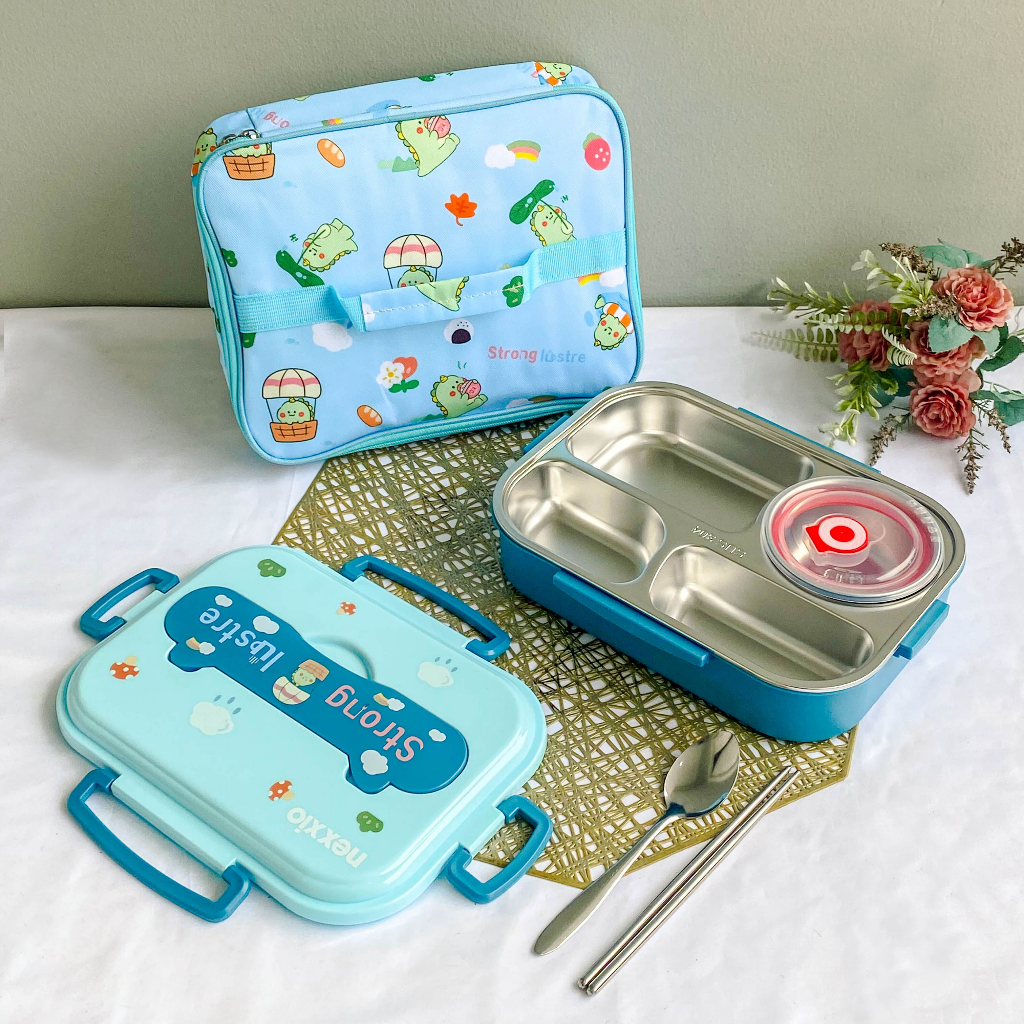 Jual Aveline Lunch Box Kotak Makan 3 Sekat 4 Sekat 5 sekat SUS 304 ...