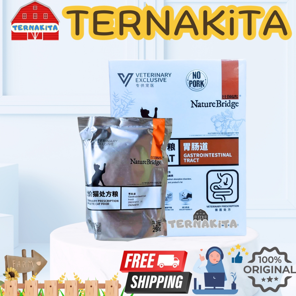 Jual NATUREBRIDGE GASTROINTESTINAL 250 gr - Nature Bridge Pakan Kucing ...
