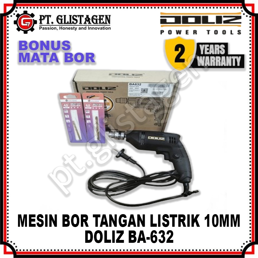 Jual DOLIZ BA632 Mesin Bor Tangan Listrik Electric Drill 10mm ...