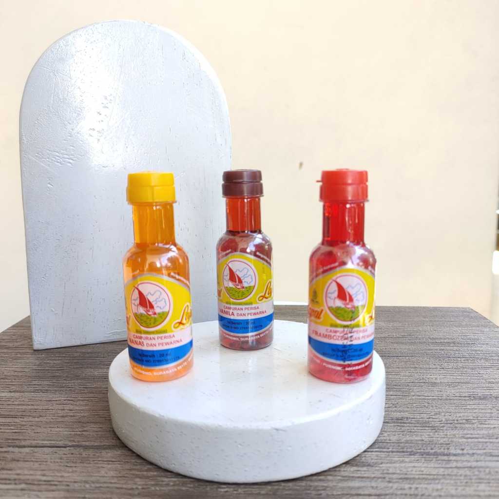 Jual Essence Cap Kapal Lajar Rasa Vanila, Frambozen, Nanas Eceran isi ...