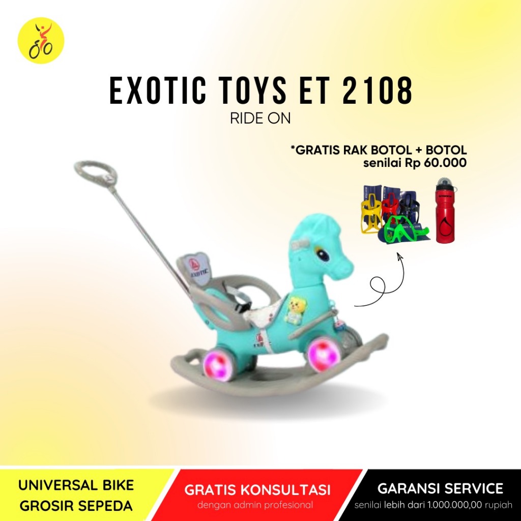 Jual MAINAN Kuda-Kudaan Ayun Anak Exotic ET-2108 Kuda Poni ( Gratis rak ...