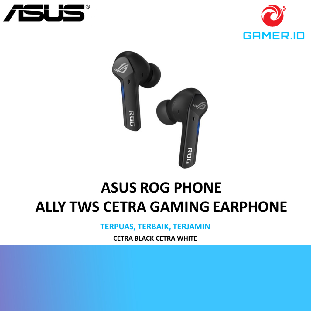 Jual ASUS ROG PHONE / ALLY TWS CETRA GAMING EARPHONE BLACK | Shopee ...