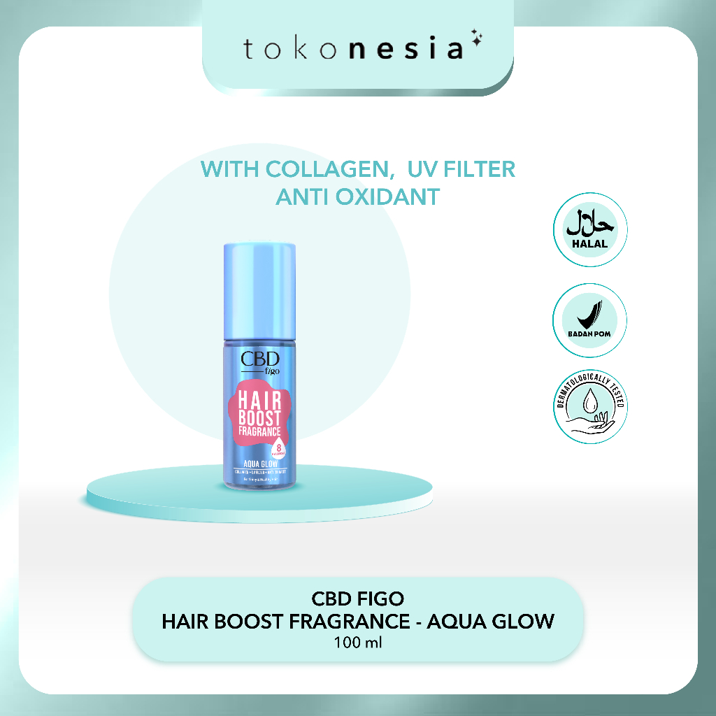 Jual CBD Figo Hair Boost Fragrance - Aqua Glow 100ml | Shopee Indonesia
