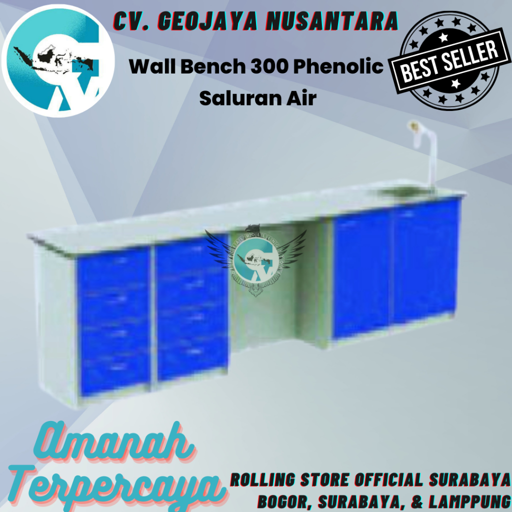 Jual RSOS - Wall Bench 300 Phenolic + Saluran Air | Shopee Indonesia