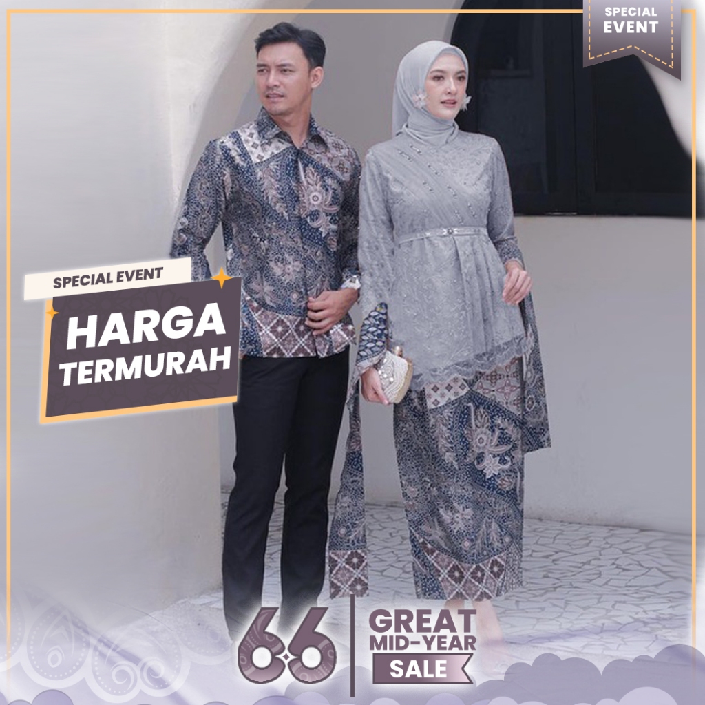 Jual BATIK COUPLE TERMURAH - Batik Couple Kebaya Modern Erika Kebaya ...