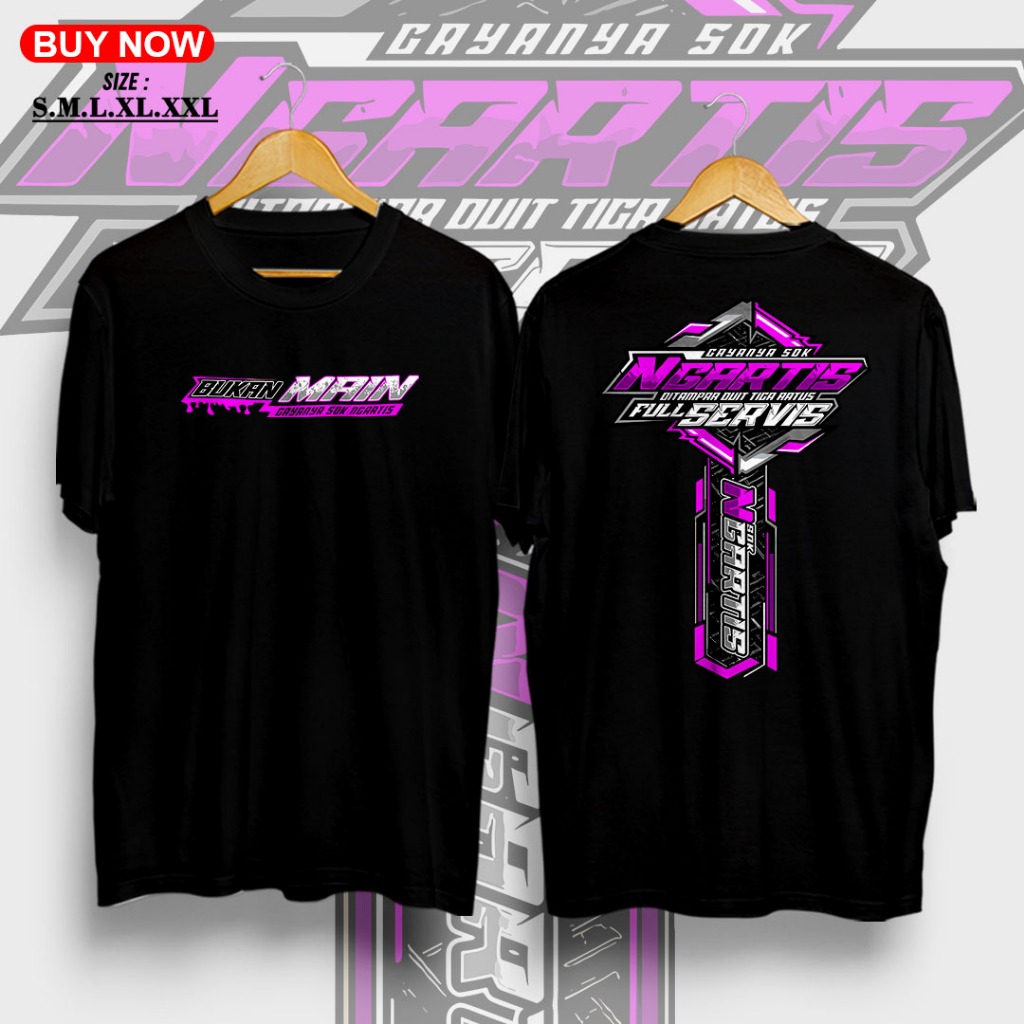 Jual [Bisa-COD] Kaos Bukan Main | kaos Ngartis Full Service | Baju Kaos Viral | Shopee Indonesia