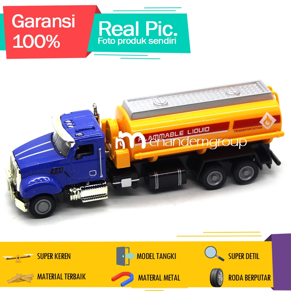 Jual Diecast Miniatur Mainan Mobil Dump Truk Tangki Tanki US Style Buka ...