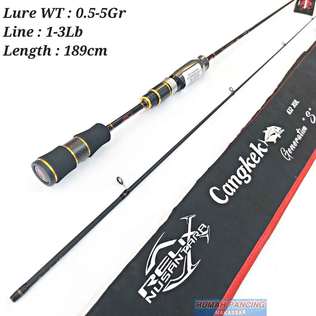 Jual Joran Relix Nusantara Cangkek Gen S 632XUL 1-3lb / Stik Pancing Ultra Light | Shopee Indonesia