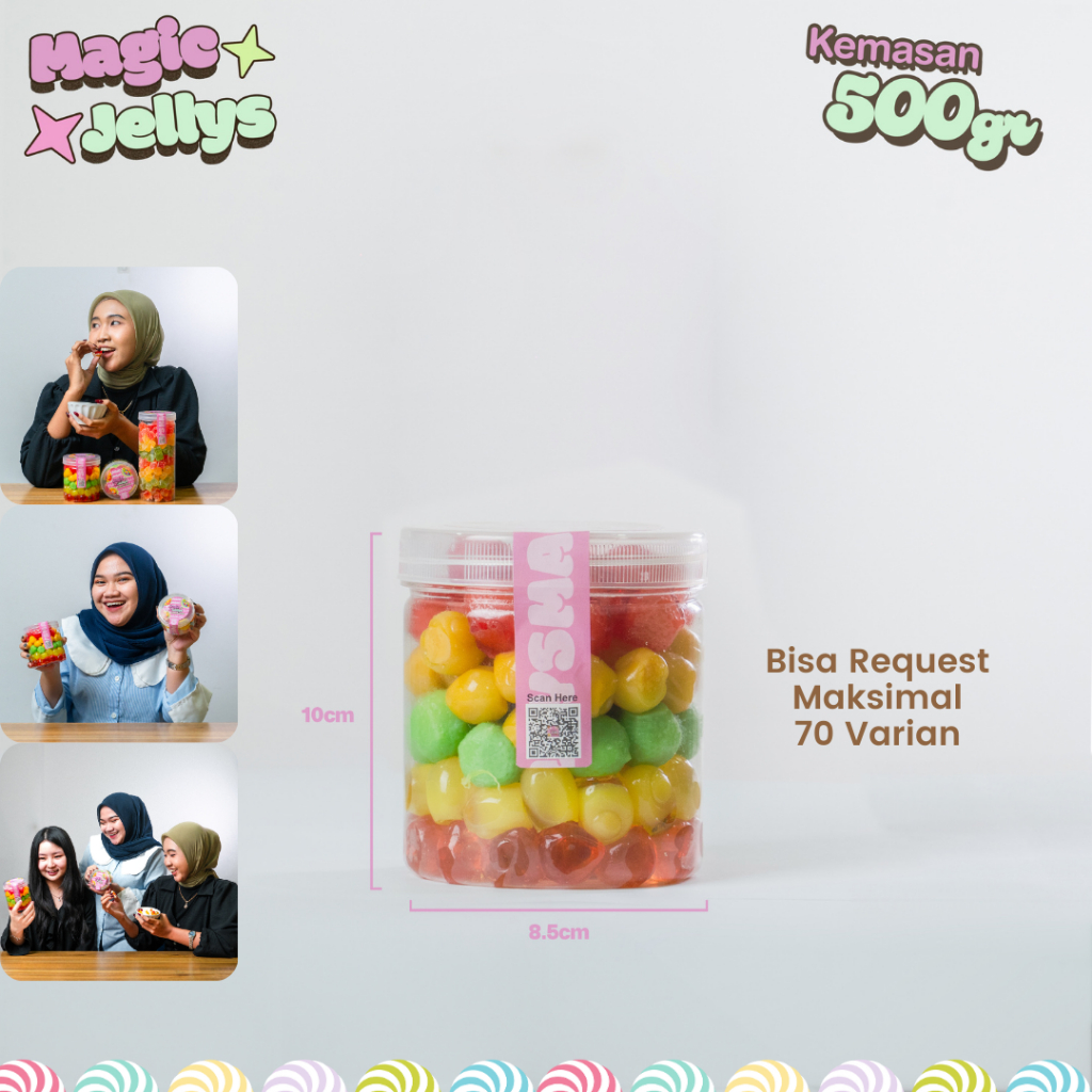 Jual [MagicJellys] 500gram Permen Yupi Candy Gummy Jelly Viral [MIX GABISA REQUEST] | Shopee ...