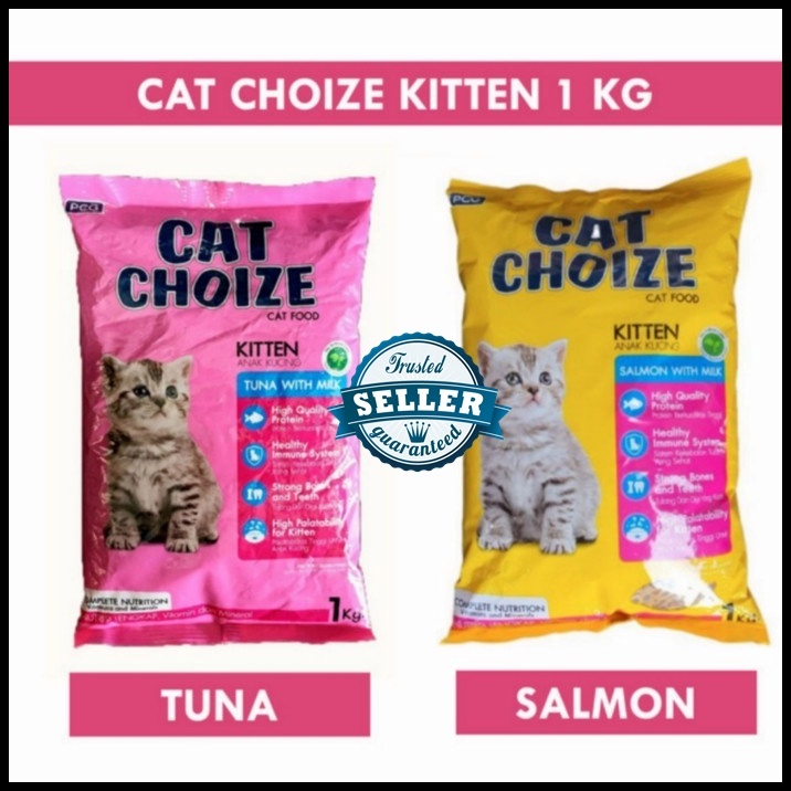 Jual Makanan kucing CAT CHOIZE CC KITTEN cat food TUNA SALMON PINK ...