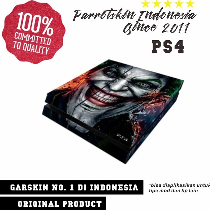 Jual WOW Paket Garskin Premium Sony PS4 skin Joker Free Custom | Shopee ...