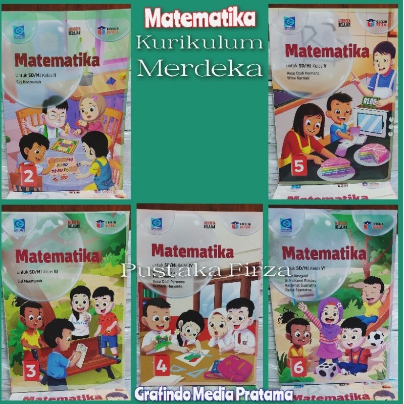 Jual Matematika Merdeka Belajar SD/MI Kelas 1.2.3.4.5.6 Kurikulum Merdeka Penerbit Grafindo ...