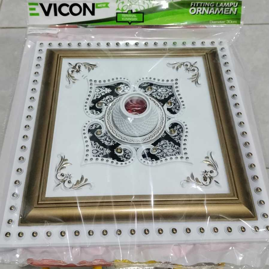 Jual Fitting Ornamen lampu plafon pvc/gypsum kap lampu fleksibe fitting ...