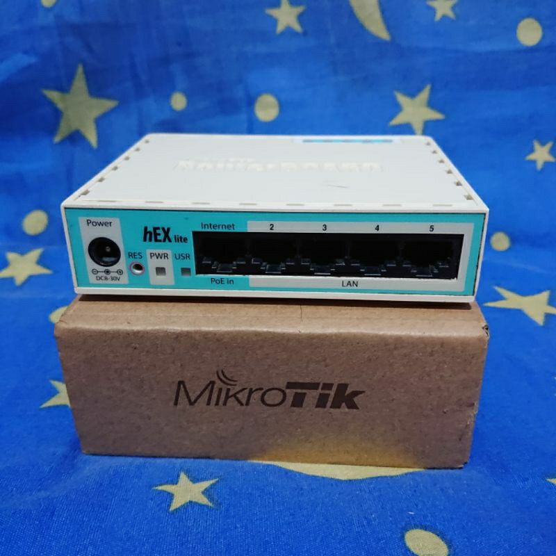 Jual MIKROTIK ROUTER BOARD hEX Lite RB750 r2 BB 0,0% Port Lan Lisensi ...