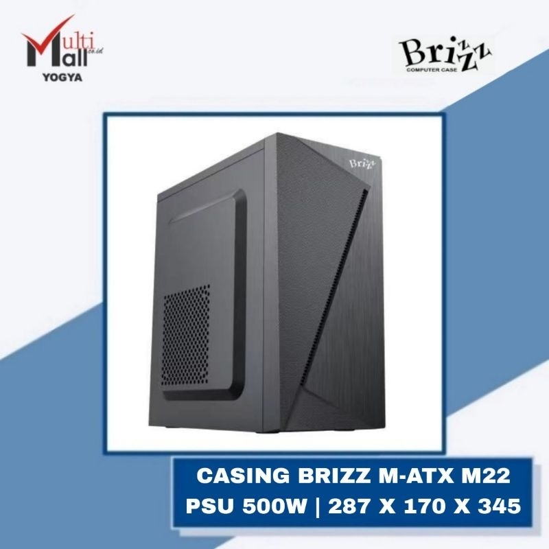 Jual Brizz Casing PC Micro ATX M22 + PSU 500 Watt | Shopee Indonesia