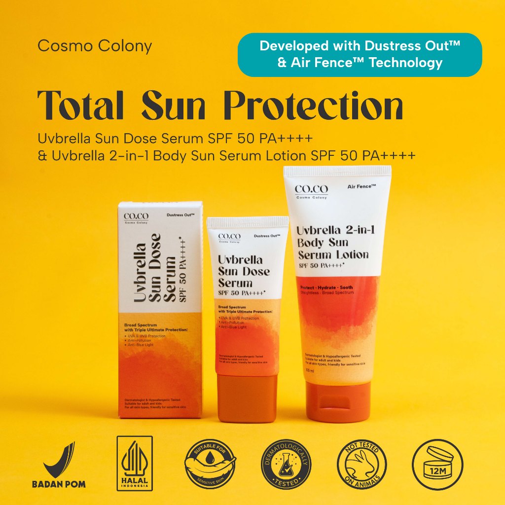 Jual Cosmo Colony Set Sunscreen CO.CO Total Sun Protection Set | Shopee ...
