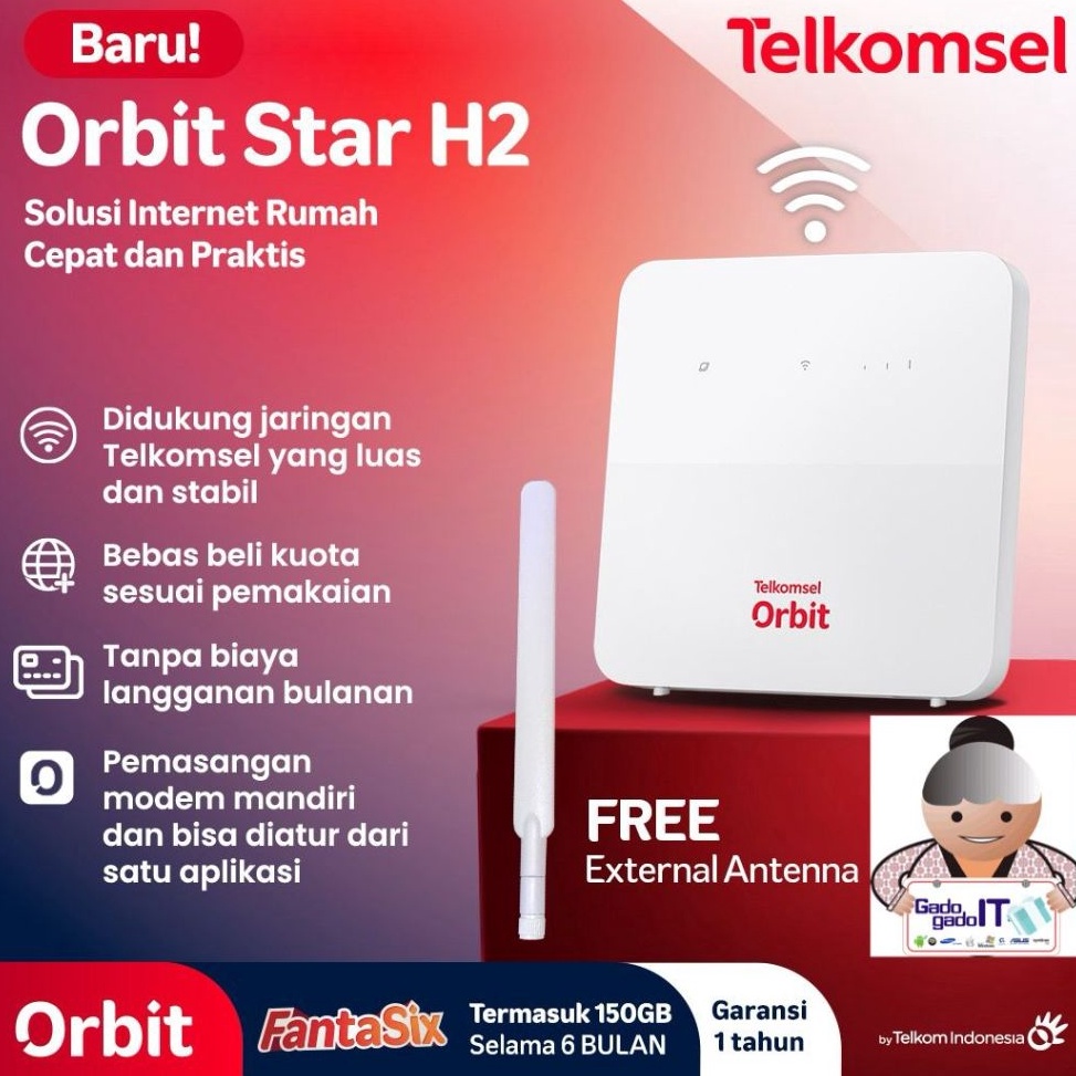 Jual Harga TERMURAAH Modem Router Huawei B32 Orbit Star H2 Free Kuota Telkomsel 15GB | Shopee ...