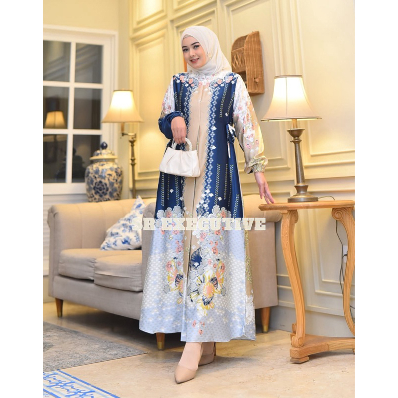 Jual Gamis MEDINNA Silk Premium Terbaru |Gamis Motif Bunga Terbaru ...