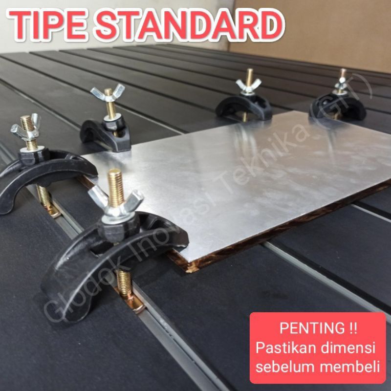 Jual Clamp clamping klem jepitan jepit fixture T-slot alumunium ...