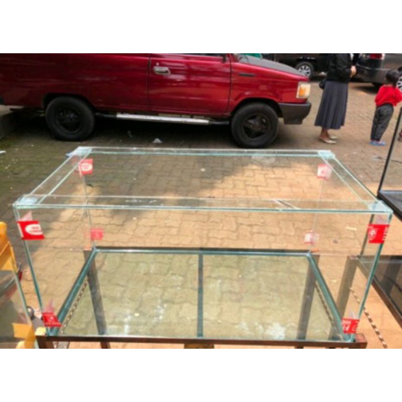 Jual aquarium 80x40x40 full 8mm aquarium kaca polos | Shopee Indonesia