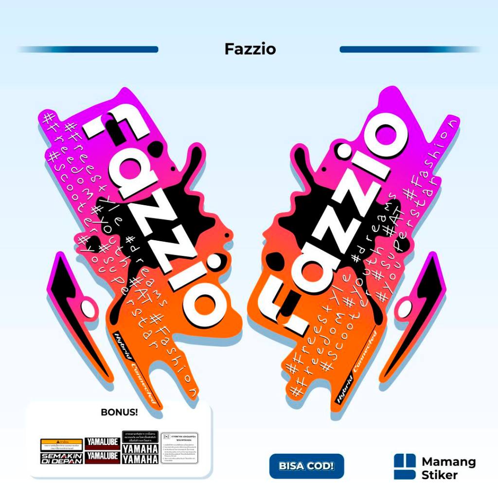 Jual Striping Fazzio Variasi (26) Original Custom Fazio Keren 2022 2023 ...