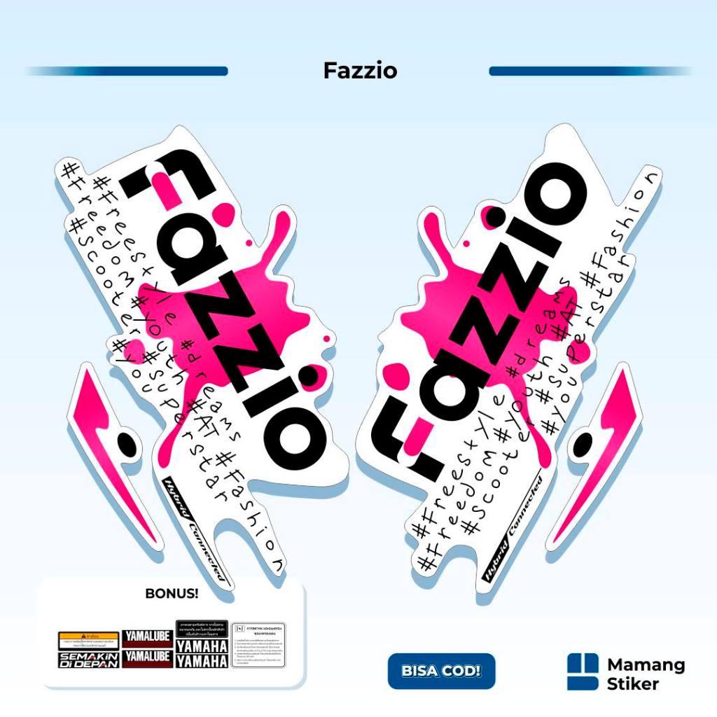 Jual Striping Fazzio Variasi (25) Original Custom Fazio Keren 2022 2023 ...