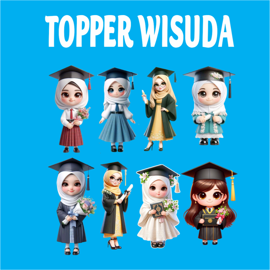 Jual TOPPER KARTUN WISUDA/TOPPER KELULUSAN | Shopee Indonesia