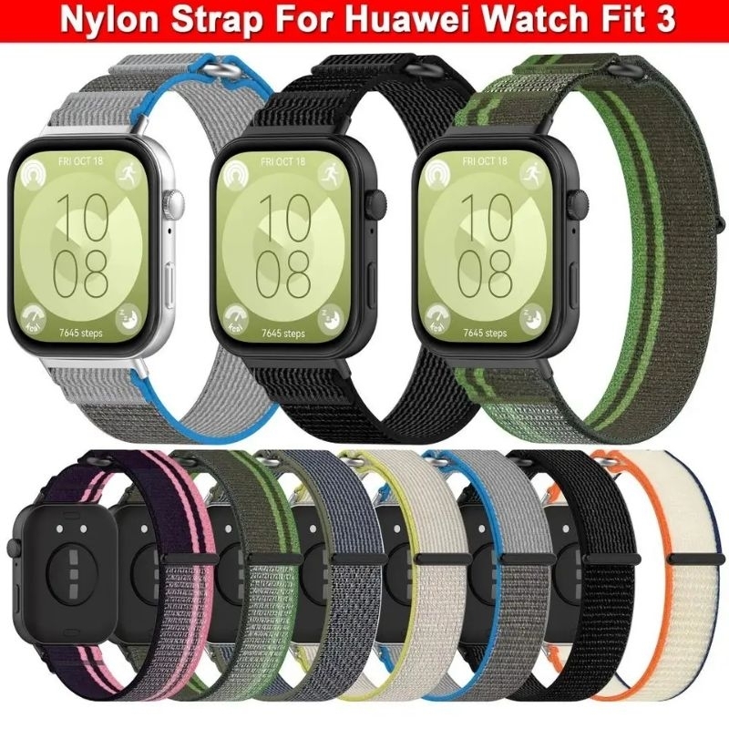 Jual Strap Huawei Watch FIT 3 / 4 / 4 Pro Material Nylon High Quality ...