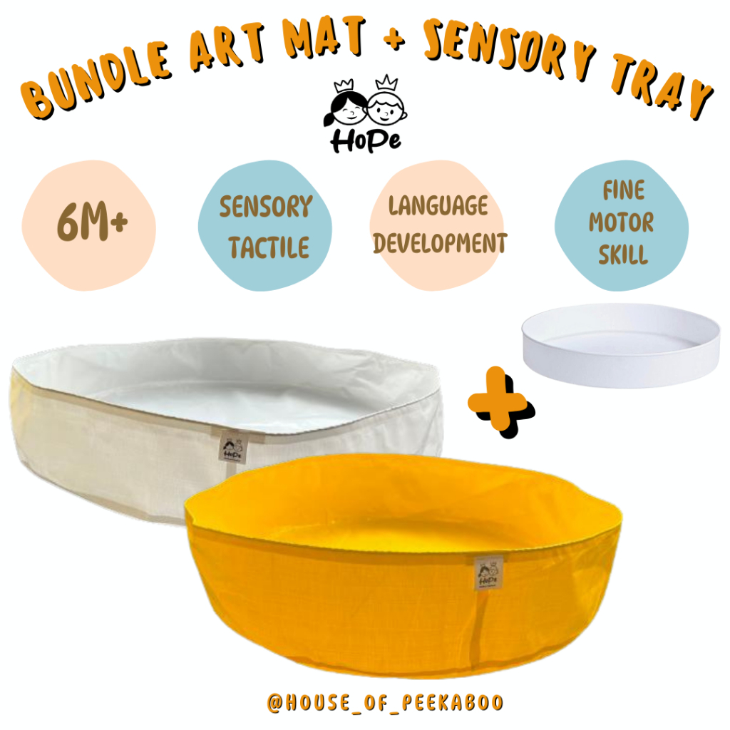 Jual [House of Peekaboo] Bundle Set Art Mat + Sensory Tray Paket ...