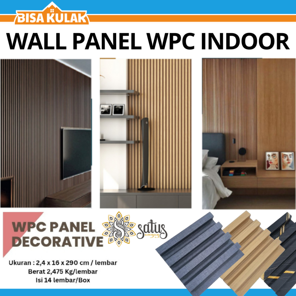 Jual WPC WALL PANEL 5 LINE / WALL PANEL PVC / WPC DINDING DECORATIVE ...