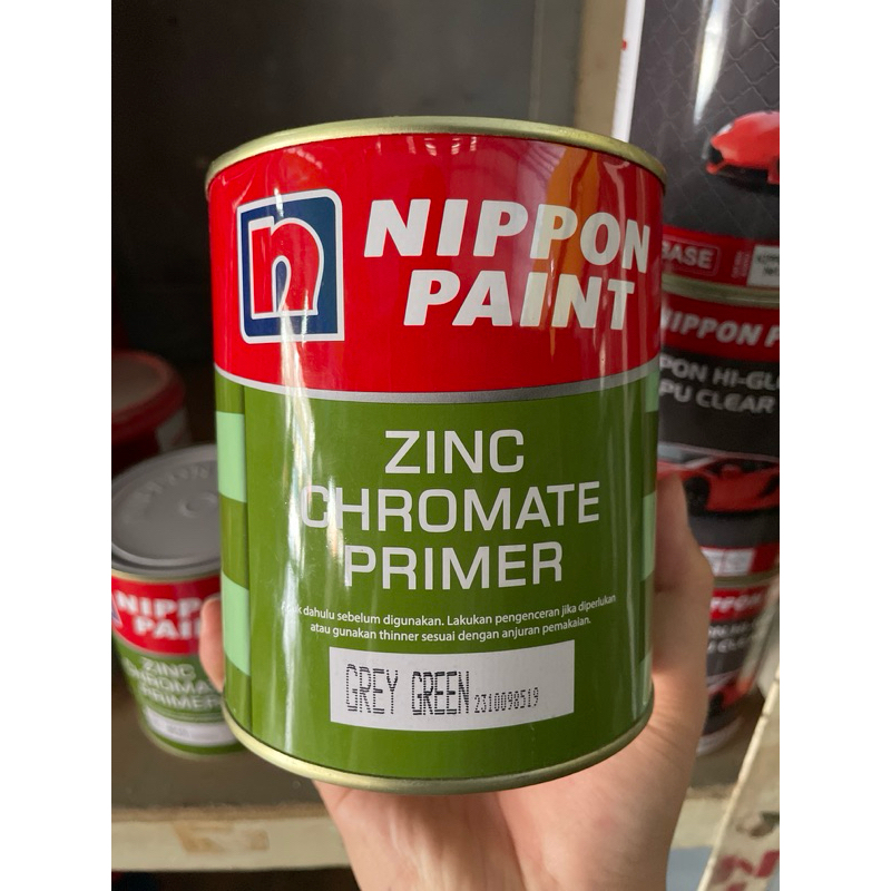 Jual Cat Dasar Primer Meni Kayu Besi Zinc Chromate Grey Green 1kg Nippon | Shopee Indonesia