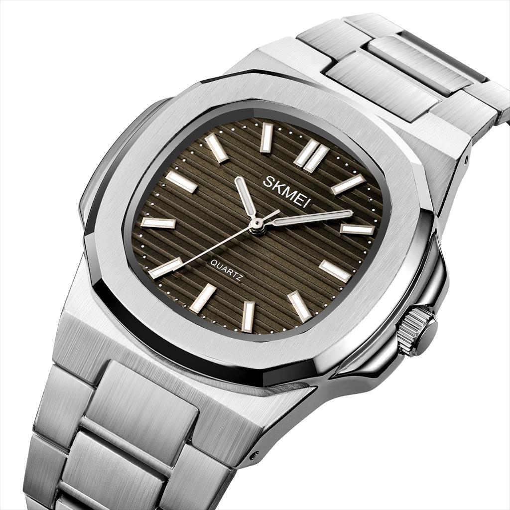 Jual Jam Tangan Pria SKMEI Analog 1794 Silver Green Water Resistant 30M ...